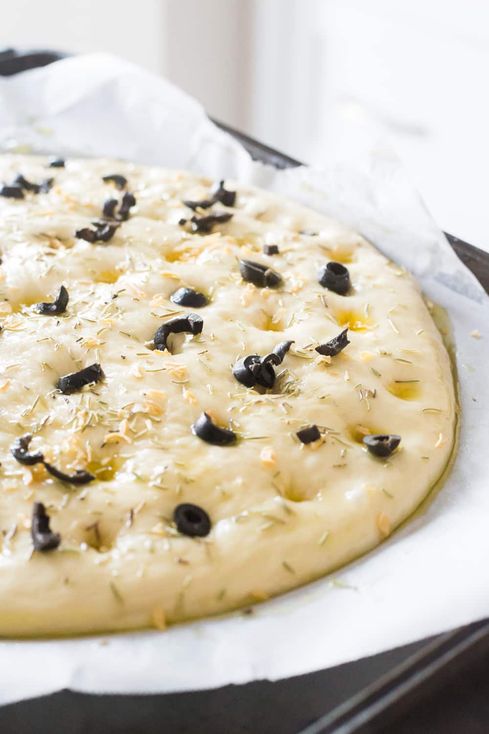 Simple Focaccia Bread - Kalie Stephan
